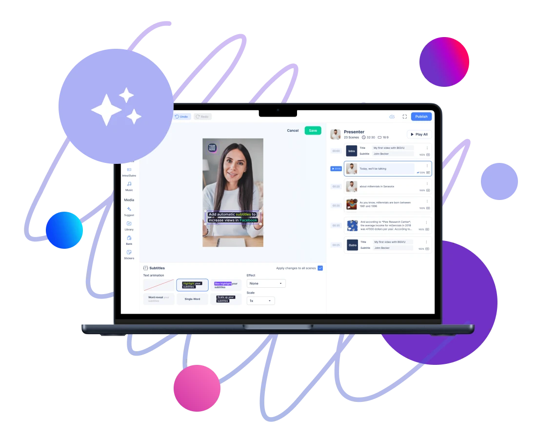Best Teleprompter Tool, Caption Maker & Video Editor | BIGVU Website